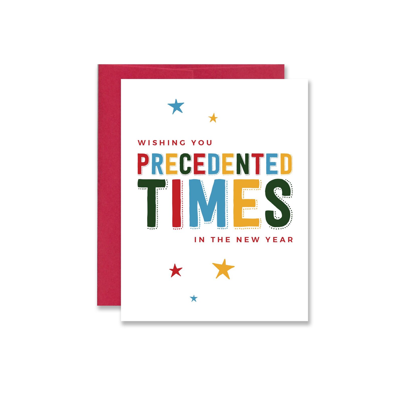 Funny New Year Card – Precedented Times | Sarcastic Holiday Greeting ...
