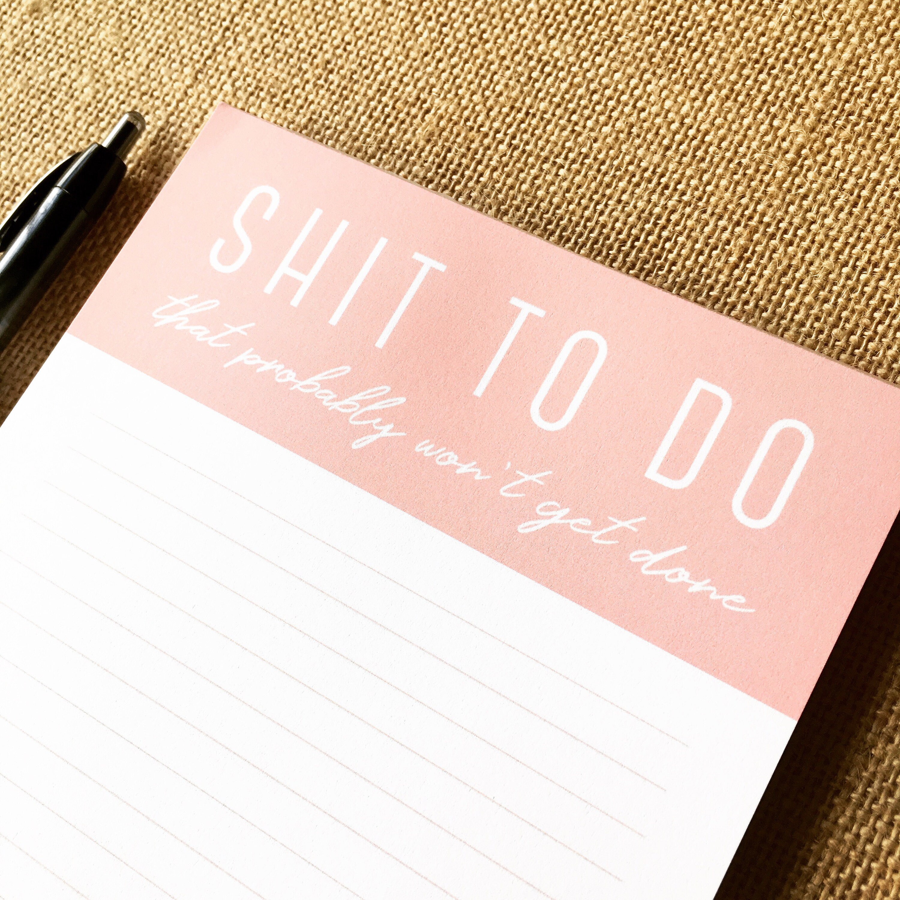 Funny Notepad Witty Notepad Naughty Notepad Notepad for | Etsy