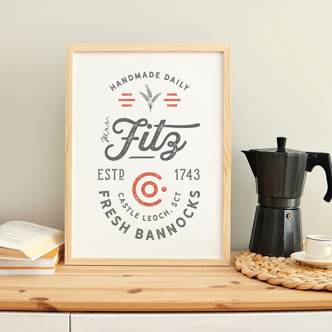 Outlander Inspired Mrs. Fitz Kitchen Art Print Poster 11x17 - Etsy