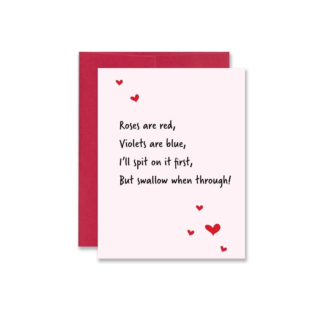 Suggestive and Funny Spit and Swallow Valentine's Day Card for ...