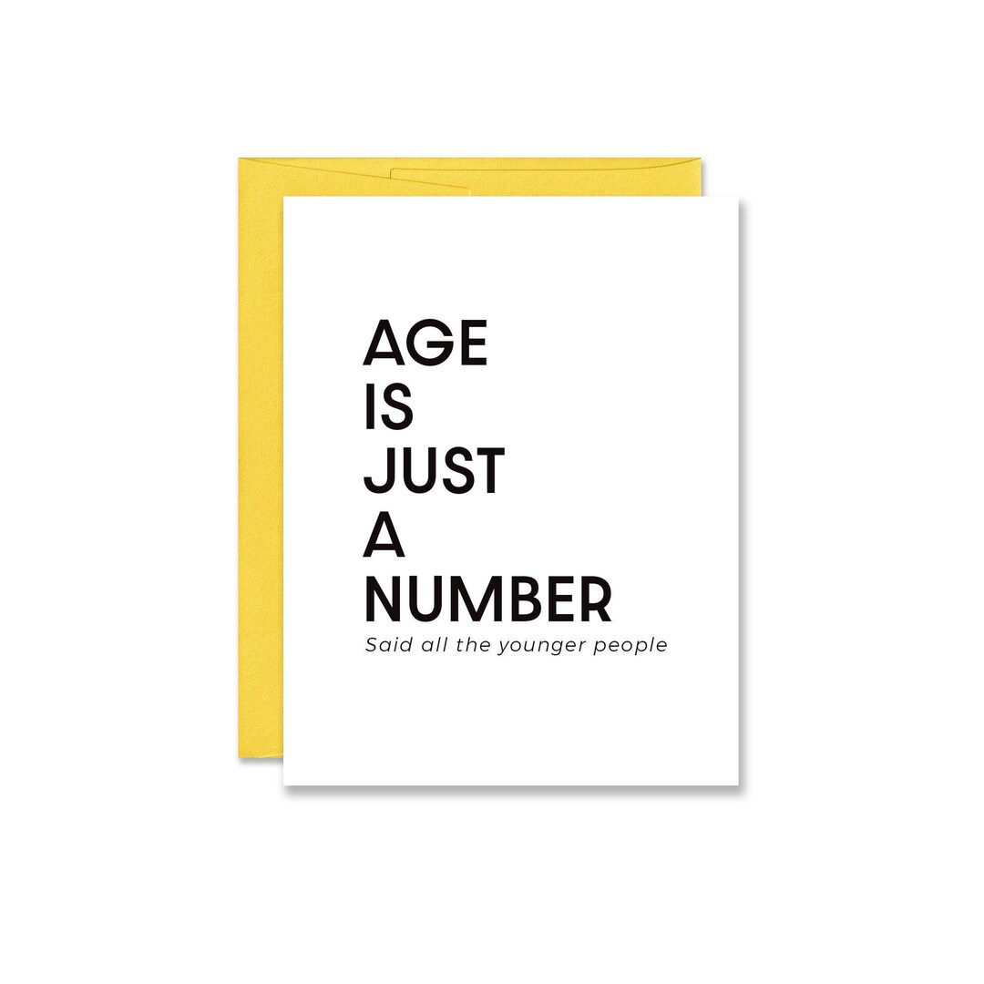 Funny Aging Birthday Card - 40th, 50th, 60th, 70th, 80th Birthday Card ...