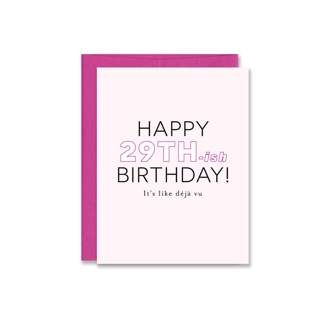 Funny 30th Birthday Card | 29 Again Birthday Card | Witty and ...