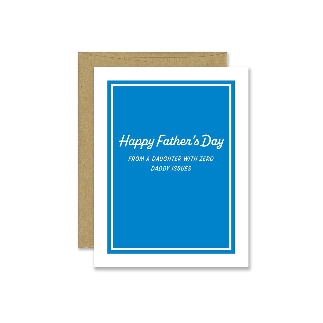 Funny Father's Day Card From Daughter - Inappropriate Father's Day Card ...