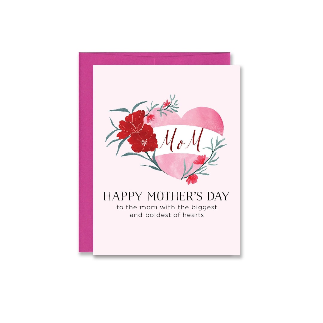 Mom Heart Tattoo Mother's Day Card - Sweet Mother's Day Card for Single ...