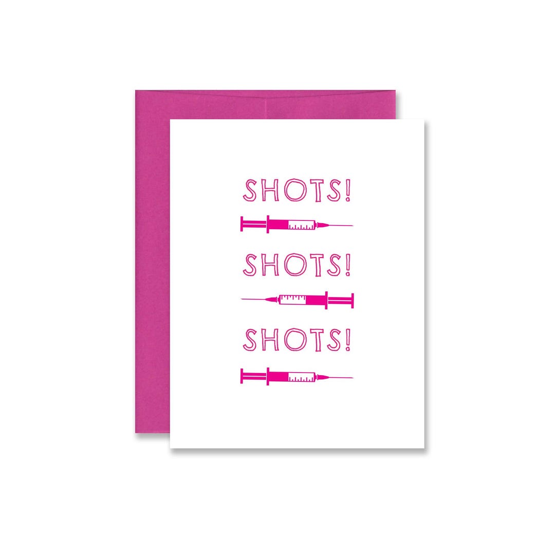 Funny Botox / Filler / Vaccine Card - Funny Covid Card - Funny Shot ...