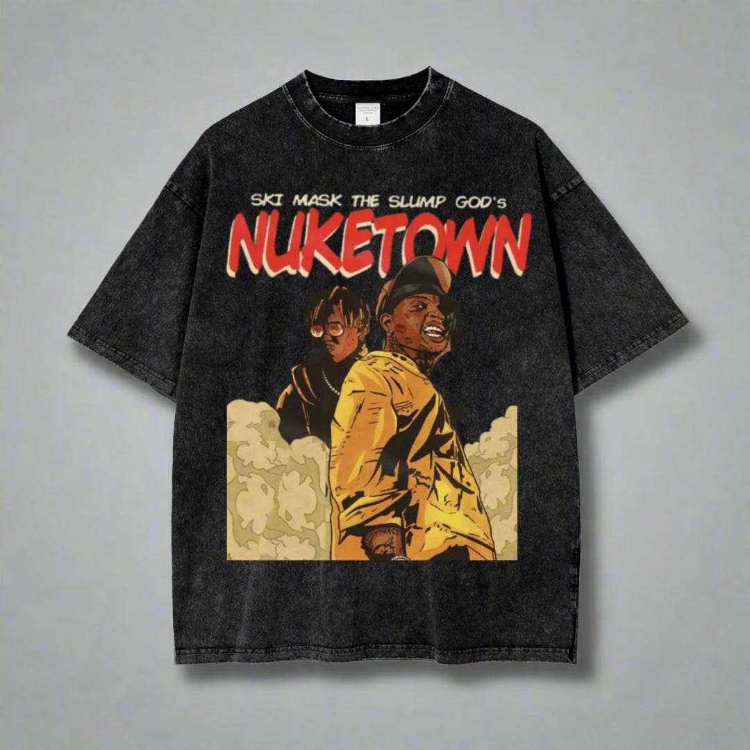 Ski Mask Juice Wrld Nuketown Washed Graphic Tee - Etsy