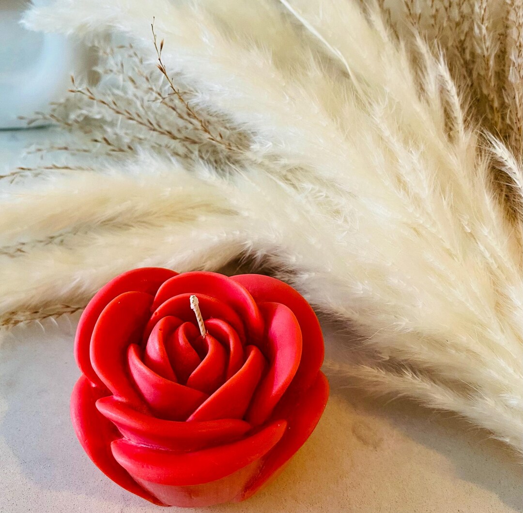 Rose Shaped Candle - Wedding & Party Favors | Handmade Decorative ...