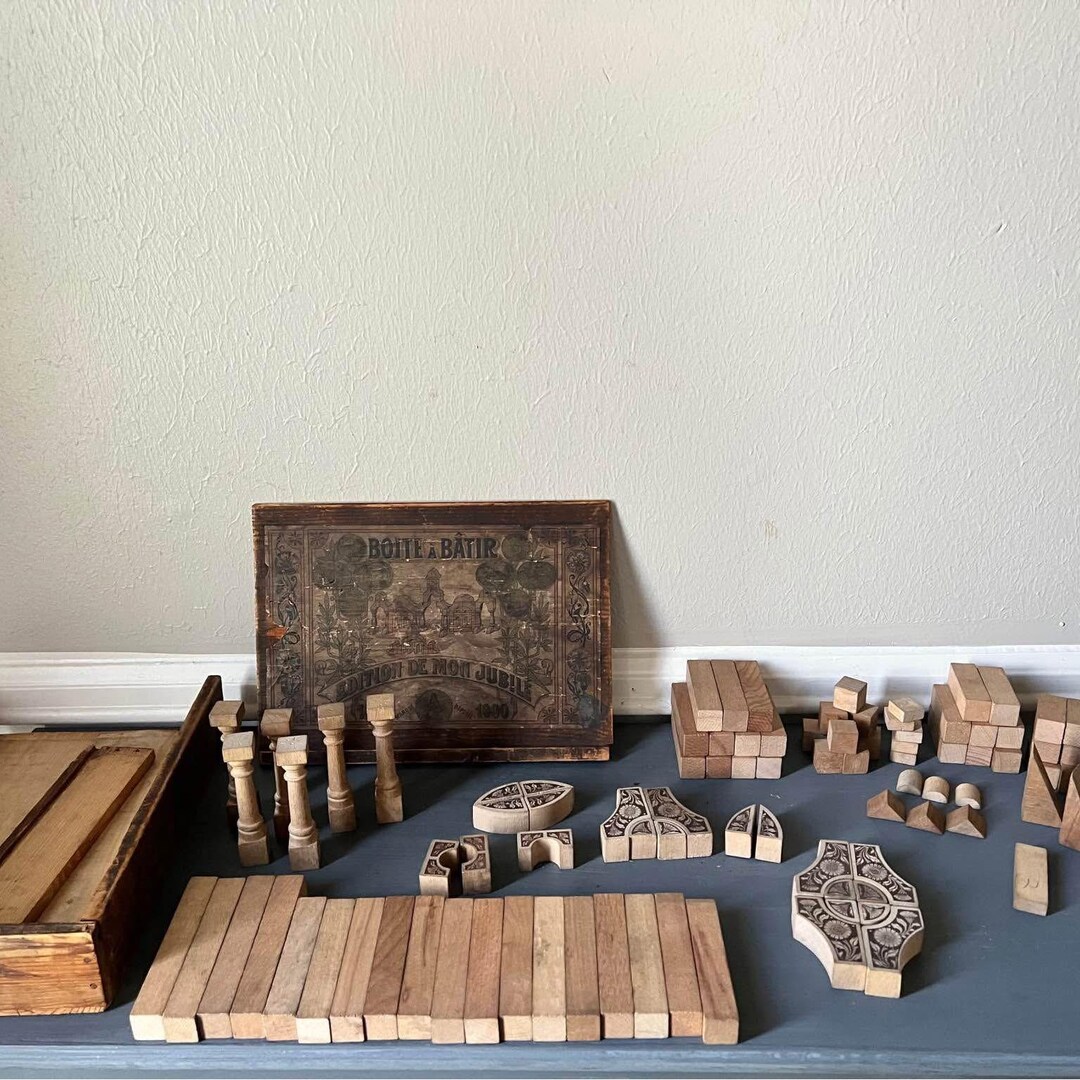 Antique Boîte à Bâtir Jubilee Edition 1900 French Building Block Set - Etsy