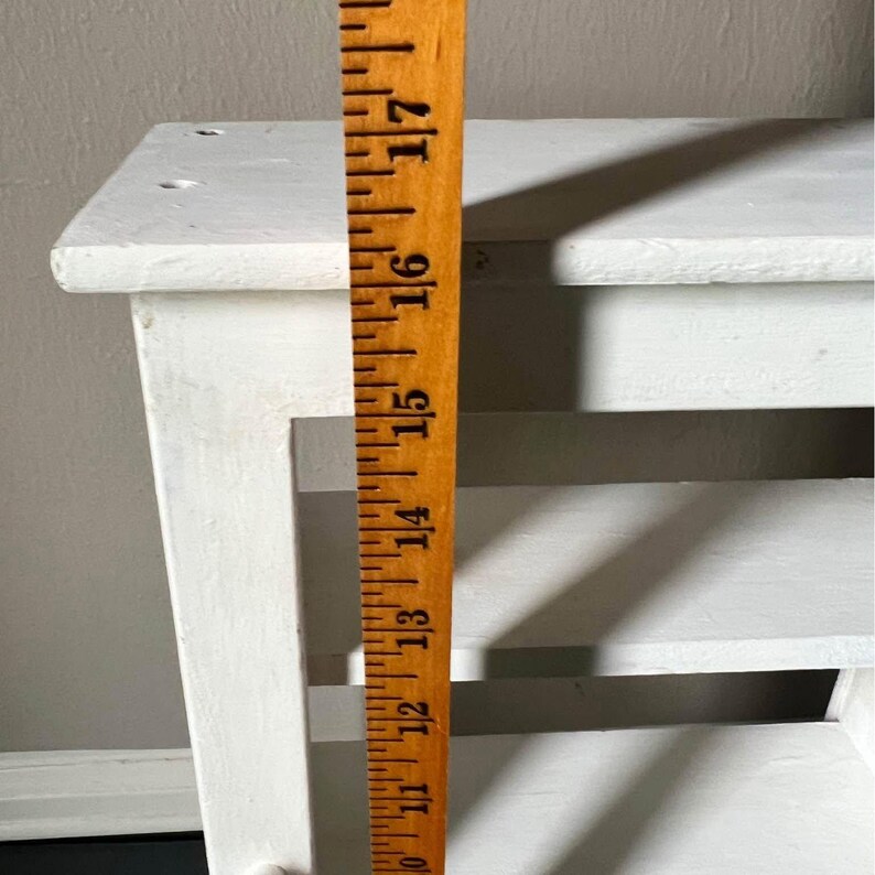 Vintage White Wooden Display Cabinet - Etsy