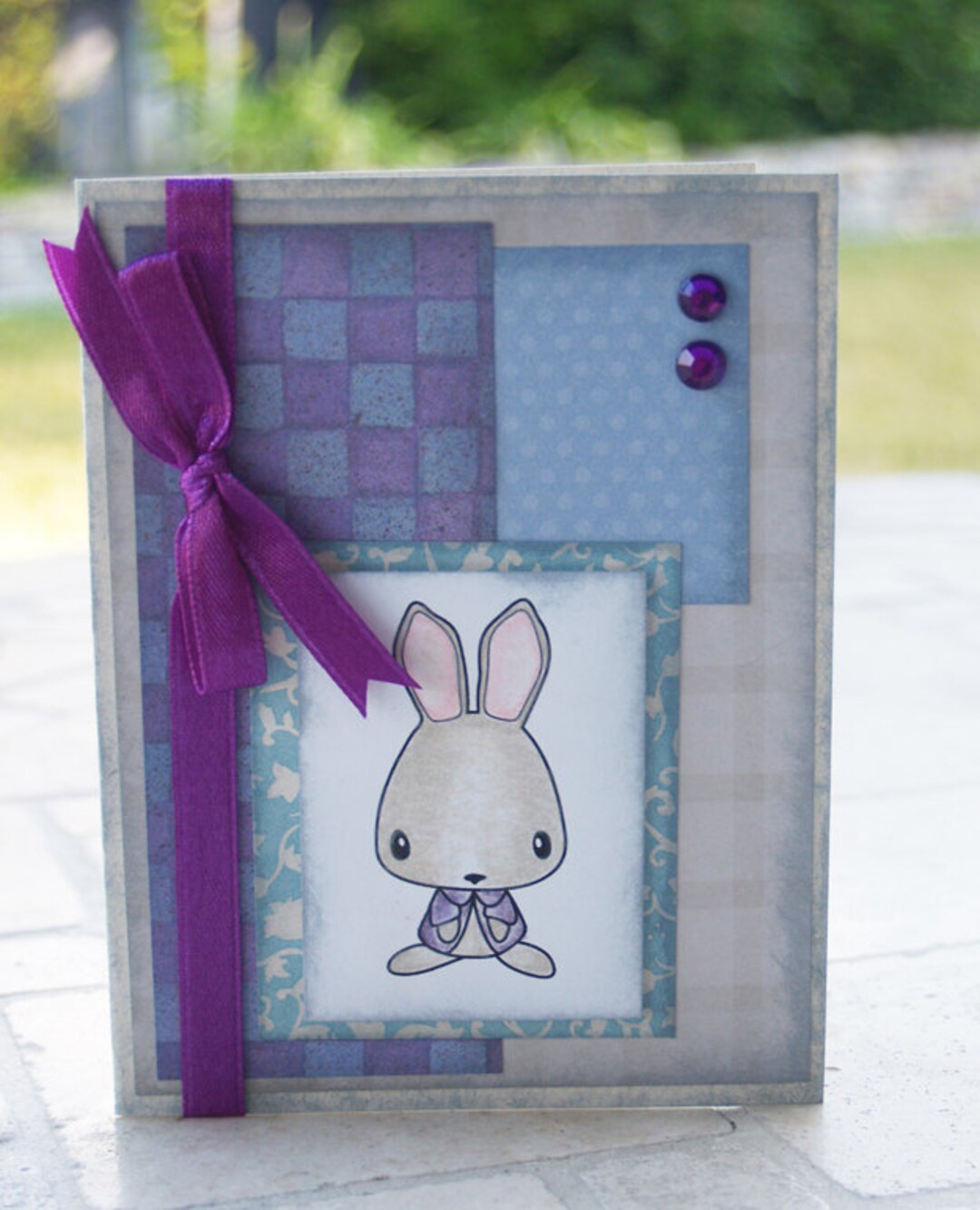 Bunny Rabbit Any Occasion Card - Etsy