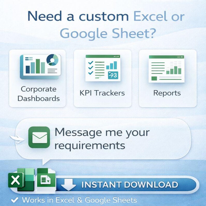 Corporate Dashboard Excel & Google Sheets | Executive KPI Business ...