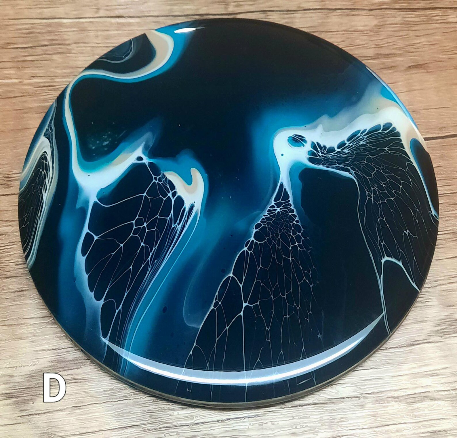 Acrylic Poured Coaster: Fluid Art, Cork Base, Resin Finish - Etsy