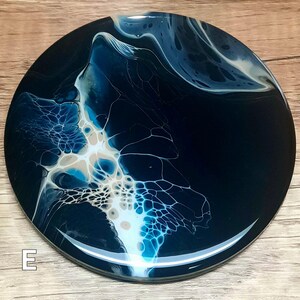 Acrylic Poured Coaster: Fluid Art, Cork Base, Resin Finish - Etsy
