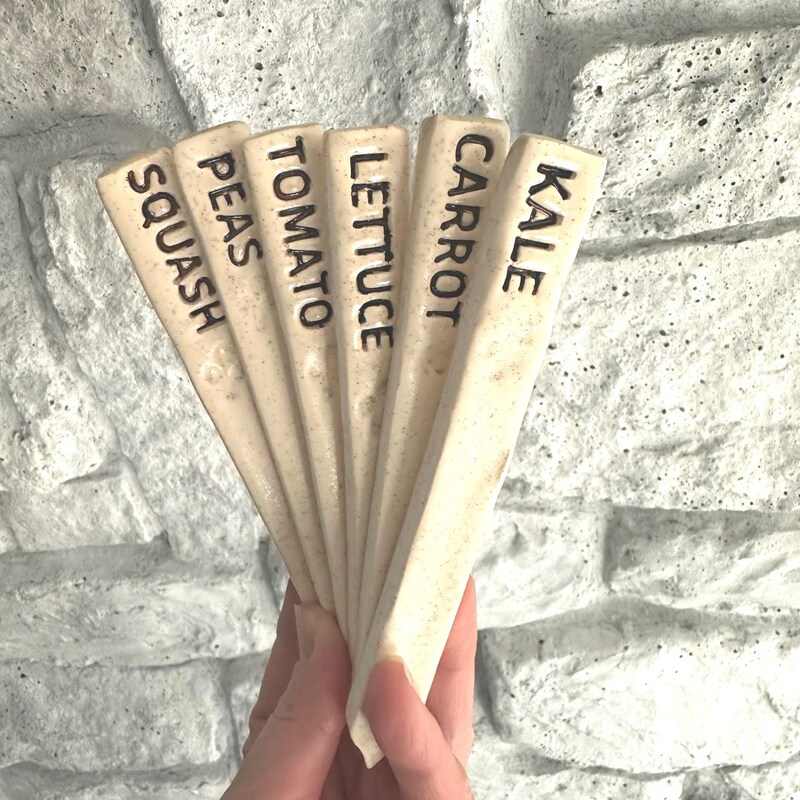 Ceramic Herb Markers - Etsy