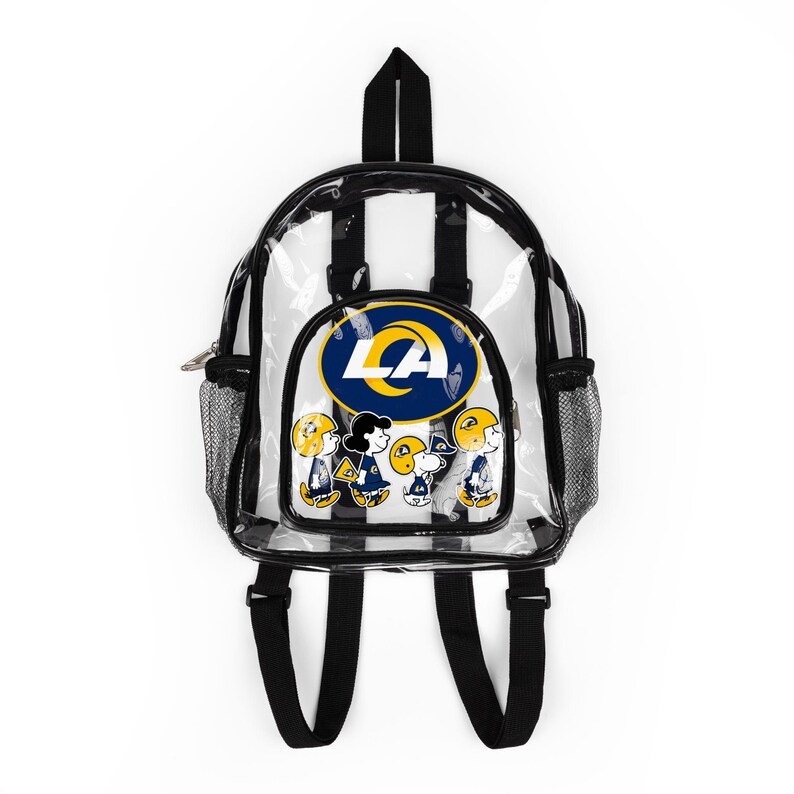 Clear Stadium Backpack Los Angeles Rams Snoopy Charlie Brown Peanut and ...