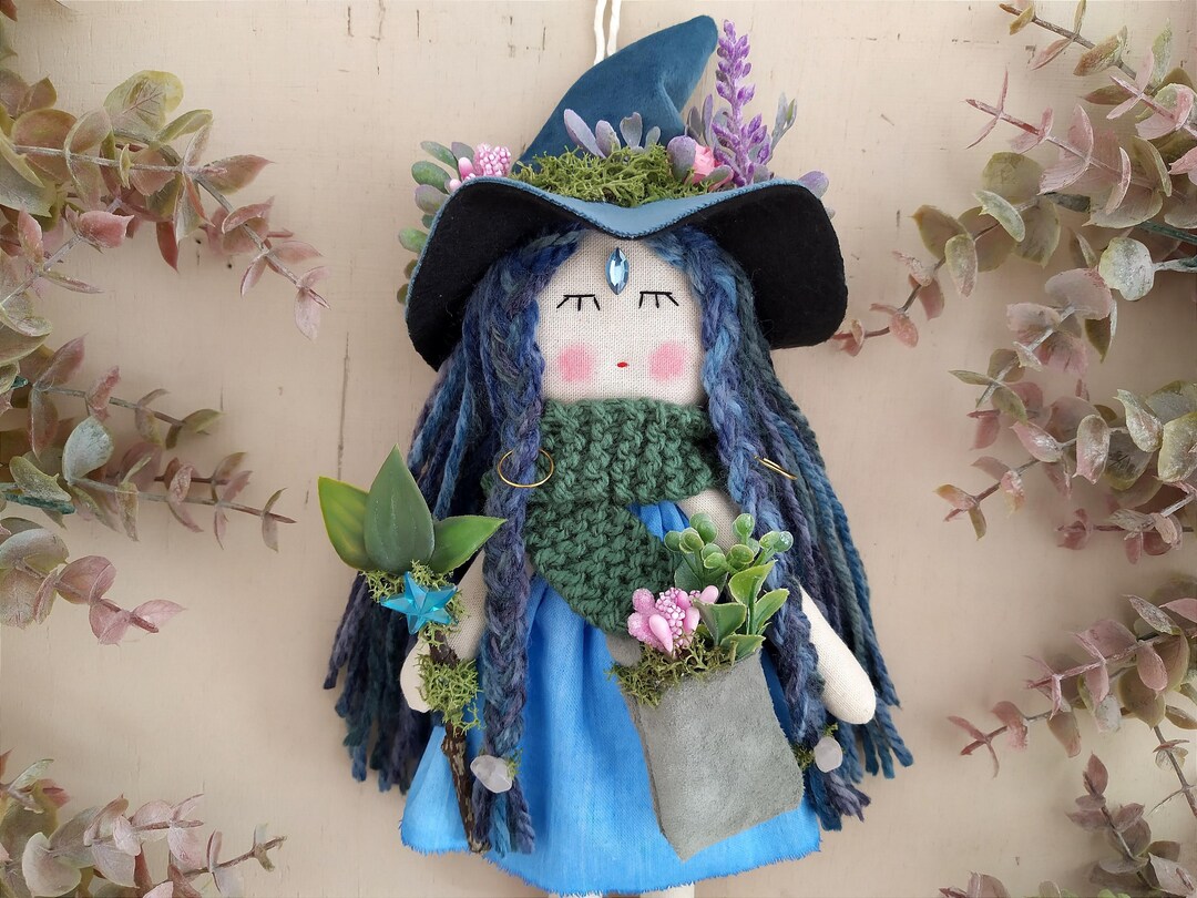 Kitchen Witch Good Luck Witch Girl Room Ornament Forest Fairy Forest ...