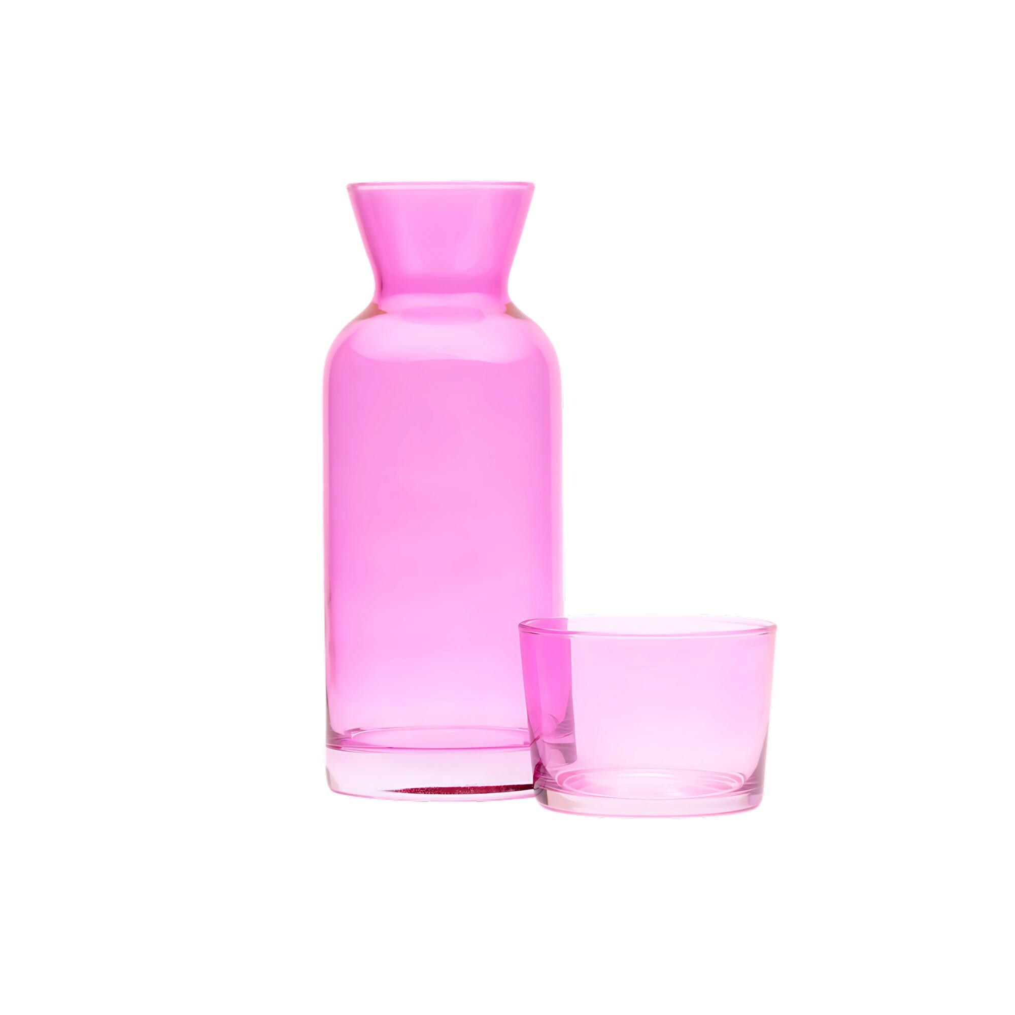 Handmade Crystal Bedside Carafe and Glass Set: Modern Style - Etsy