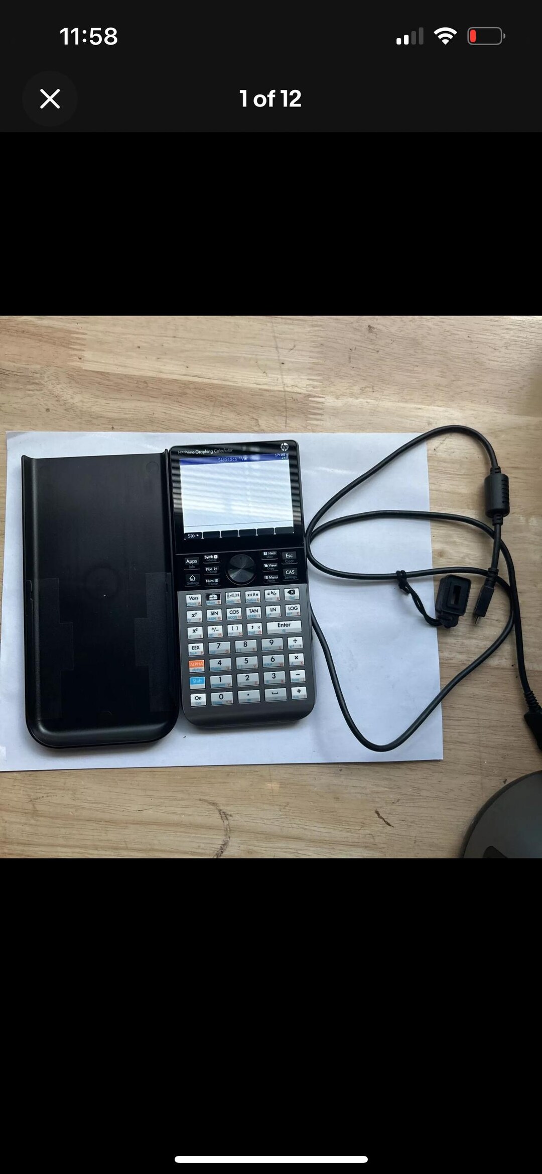 Hewlett Packard HP Prime Graphing Calculator With Case Tested W Charger ...