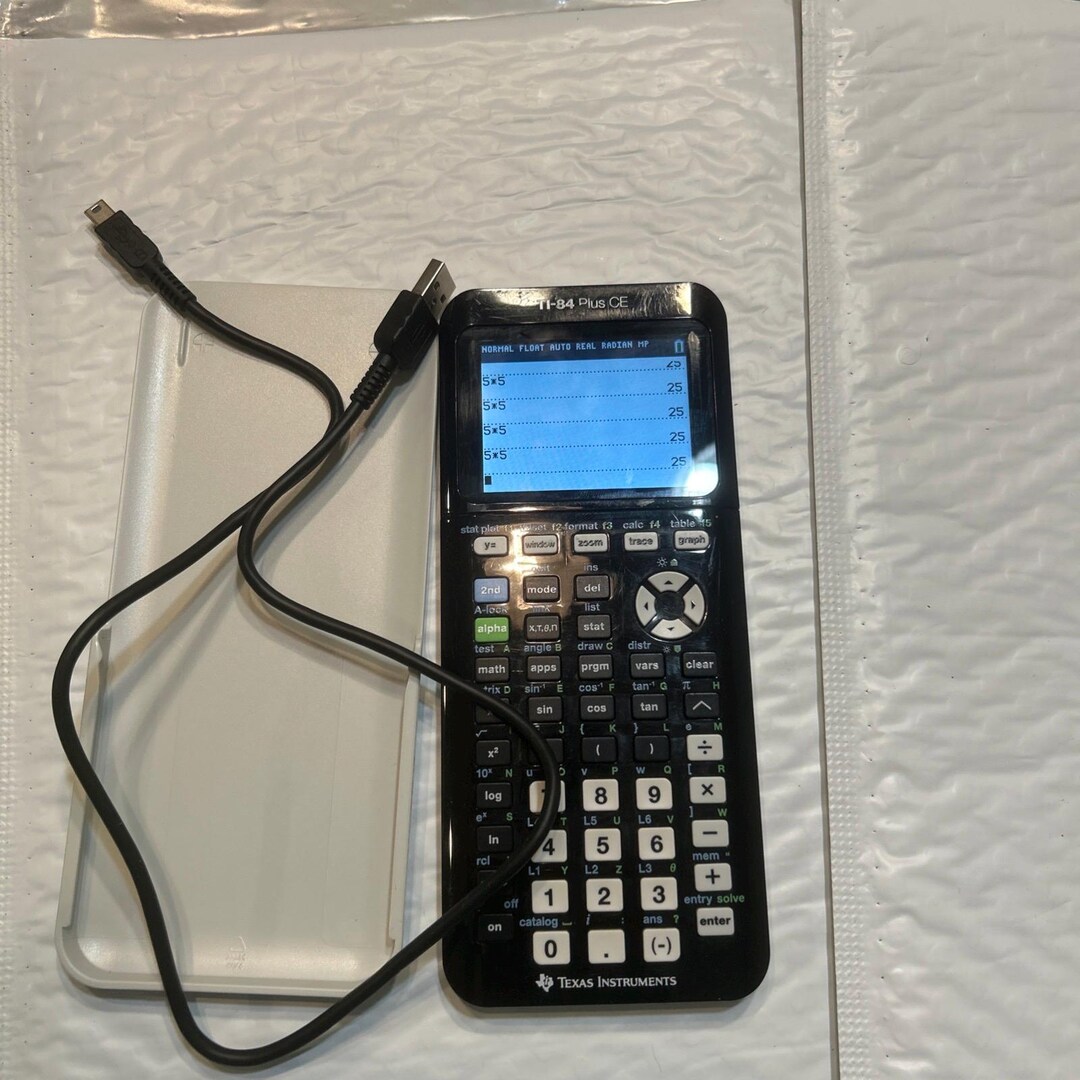 Texas Instruments TI-84 Plus CE Graphing Calculator Tested WITH Case ...