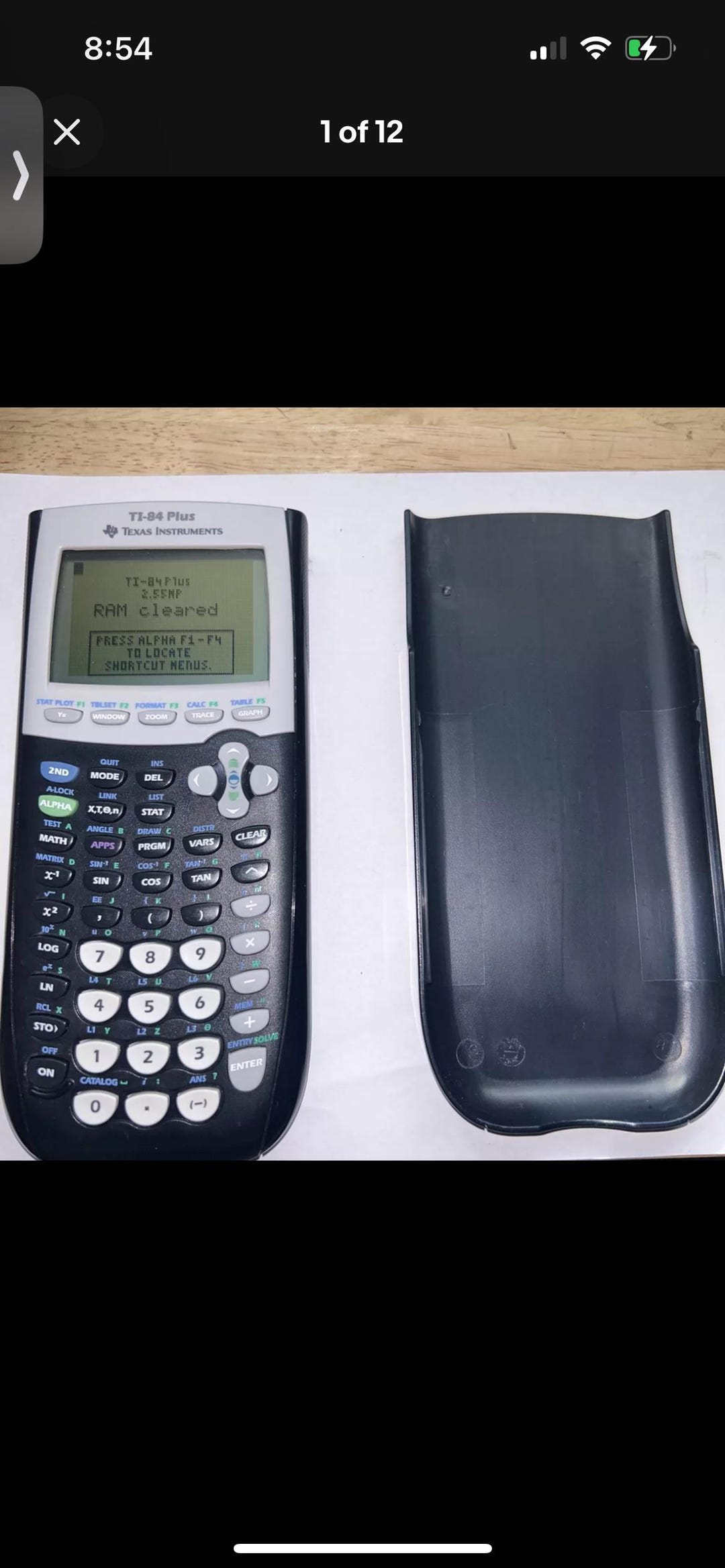 Texas Instrument TI 84 Plus Graphing Calculator W Cover Tested - Etsy