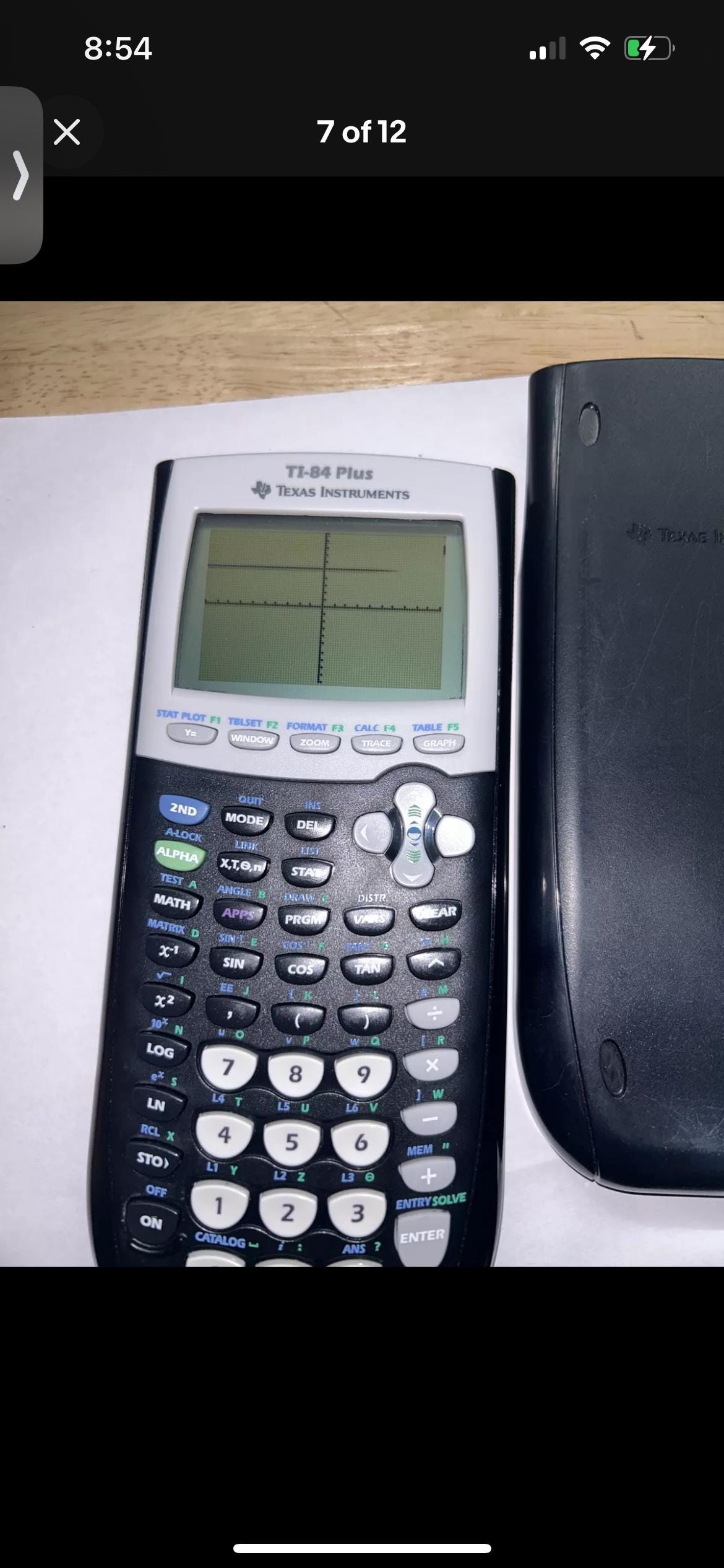 Texas Instrument TI 84 Plus Graphing Calculator W Cover Tested - Etsy