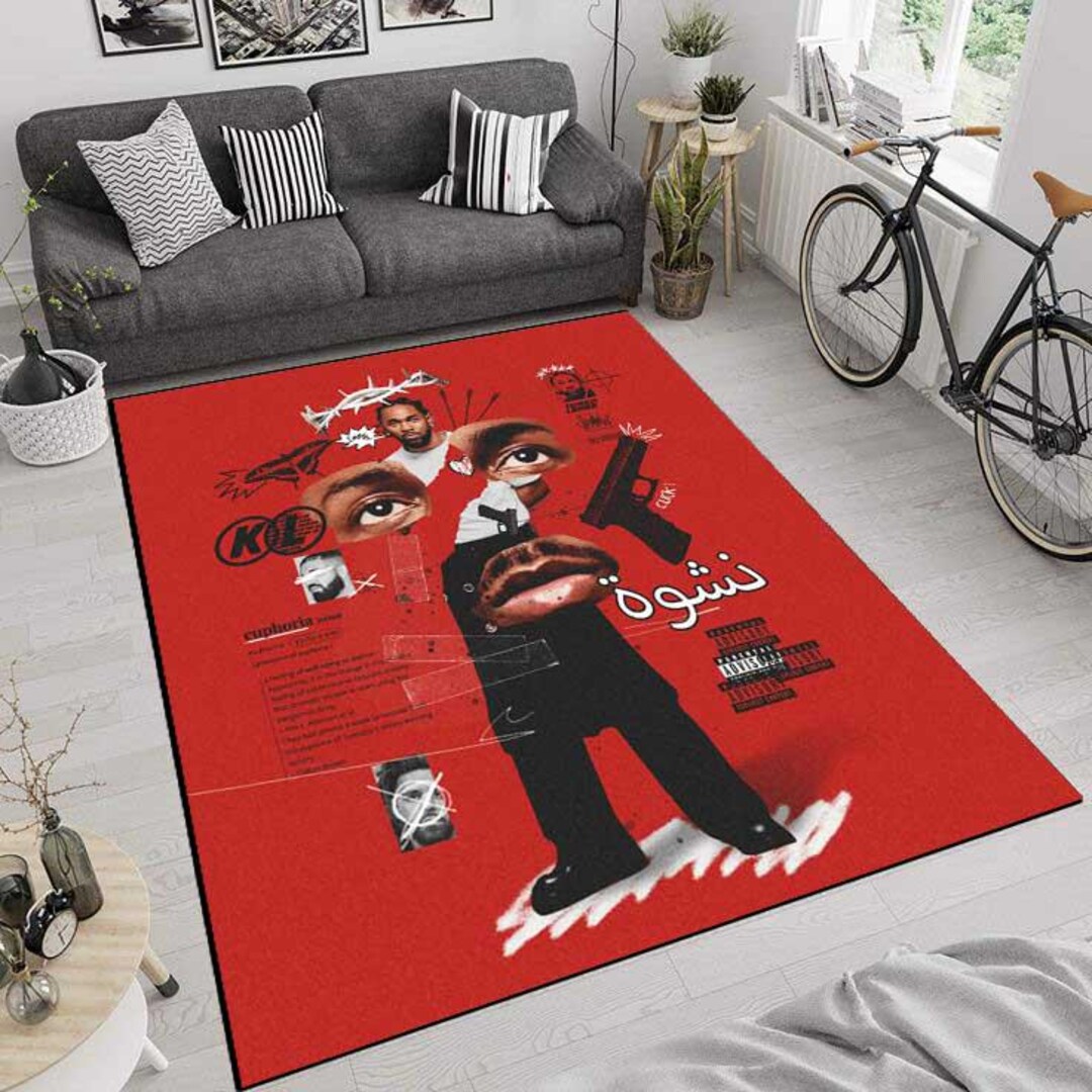 Teen Room Rug, Euphoria Rug, Kendrick Lamar Rug, Living Room Rug ...