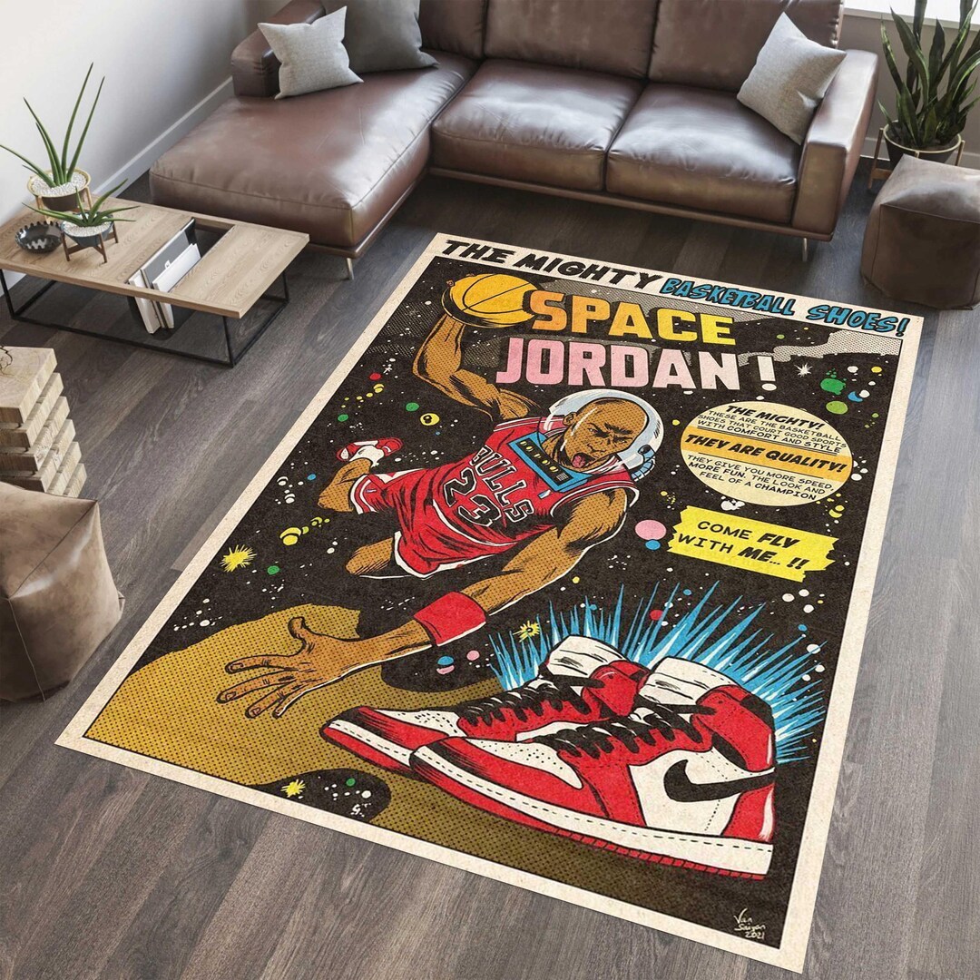 Jordan Rug, Teen Room Rug, Comics Design Rug, Popular Rug, Gift Rug ...