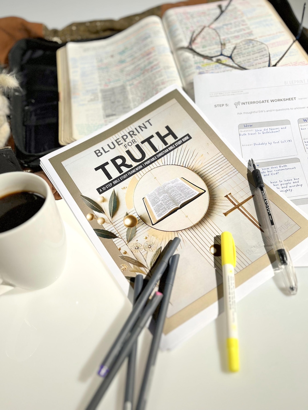 Discover the 7-step Bible Study Printable! A Christian Study Guide With ...