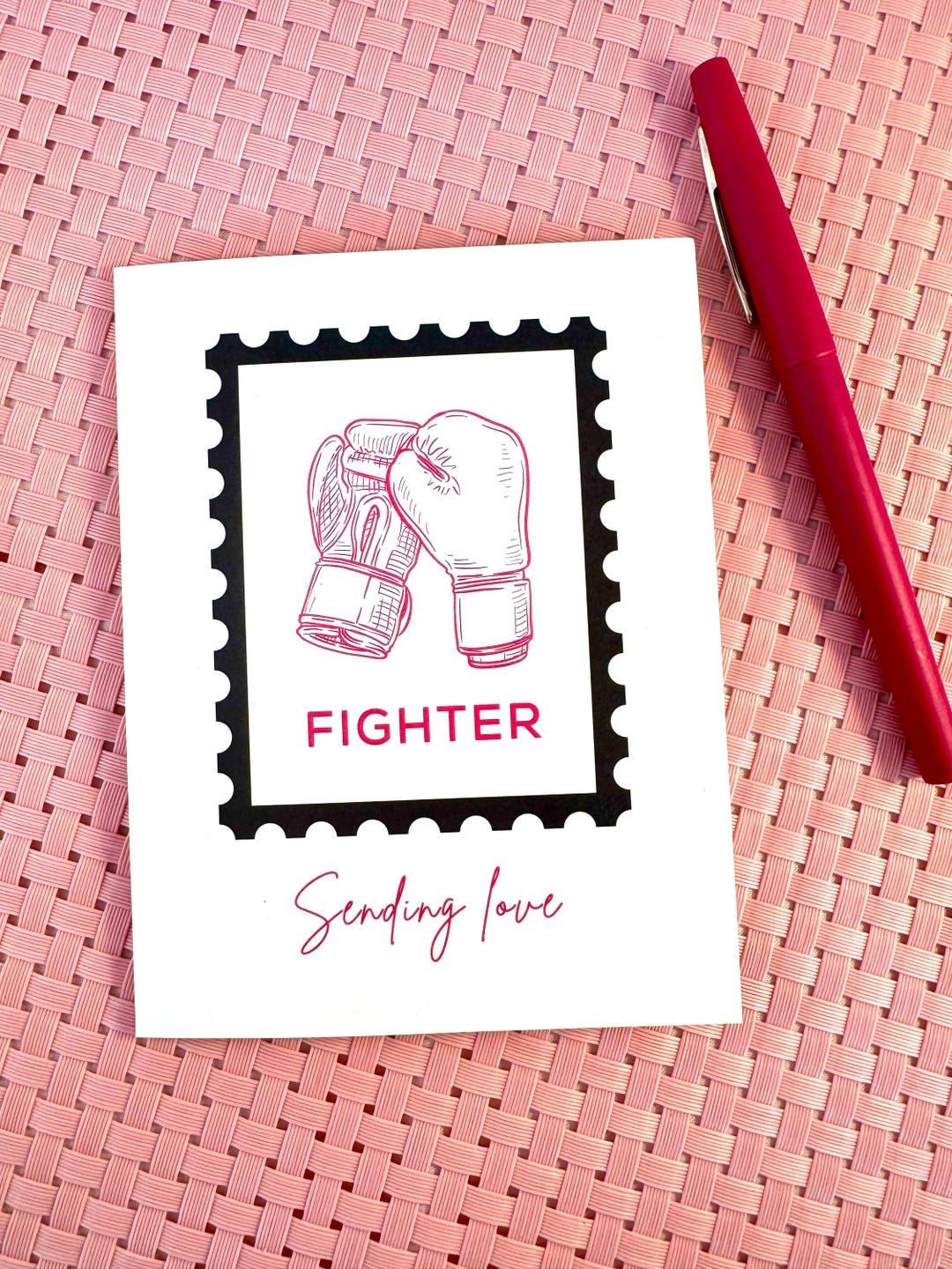 Breast Cancer Support Card, Sending Love Card, Chemo Card, Breast ...