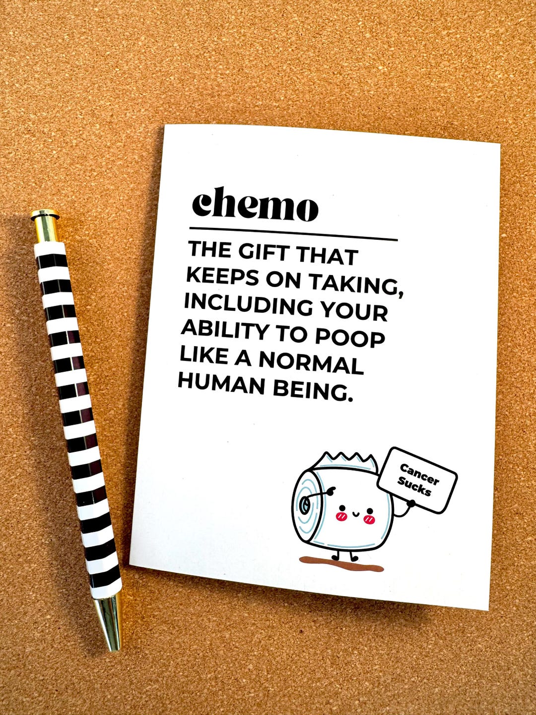Funny Cancer Card, Funny Chemo Card, Chemotherapy, Cancer Support Card ...