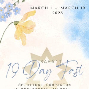 Digital Baha'i 19 Day Fast Reflection Journal and Spiritual Companion ...