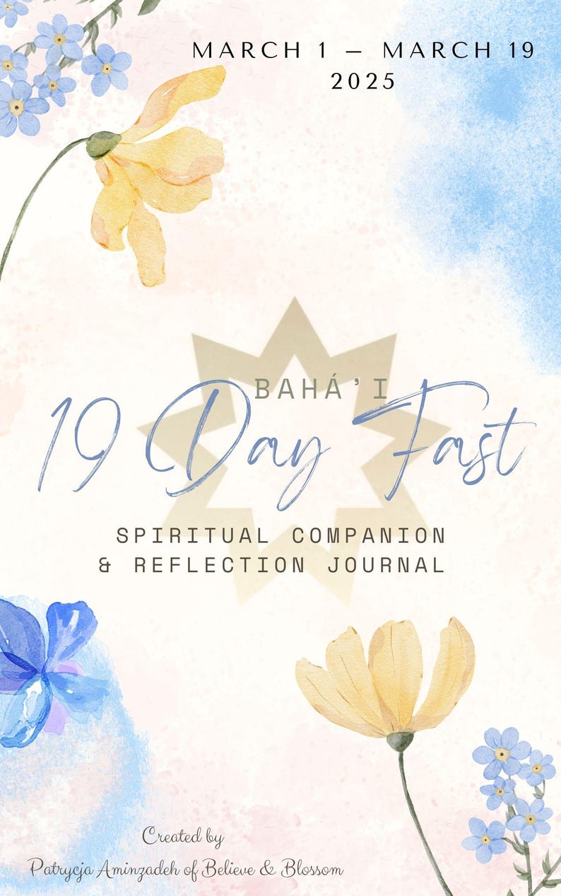 Digital Baha'i 19 Day Fast Reflection Journal and Spiritual Companion ...