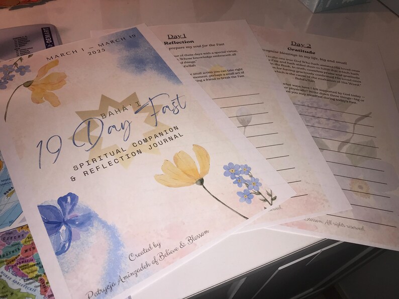 Digital Baha'i 19 Day Fast Reflection Journal and Spiritual Companion ...