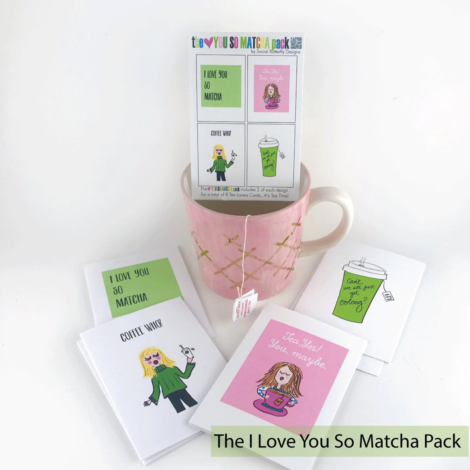 I Love Tea Greeting Cards. Tea Lover Gifts. Tea Note Cards. Tea Variety ...