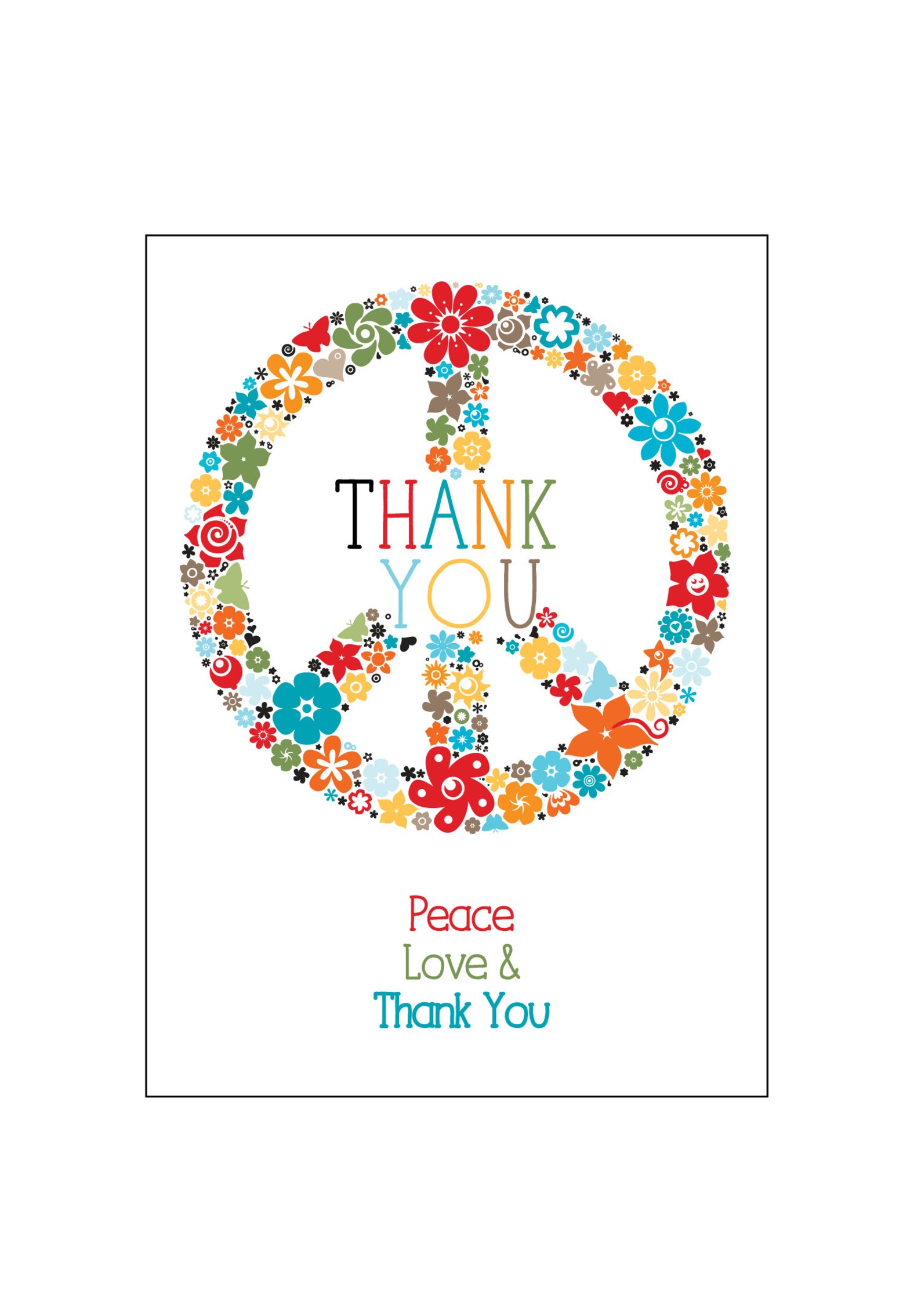Peace Sign Greeting Cards. Peace Sign Happy Birthday. Peace Sign Woo ...