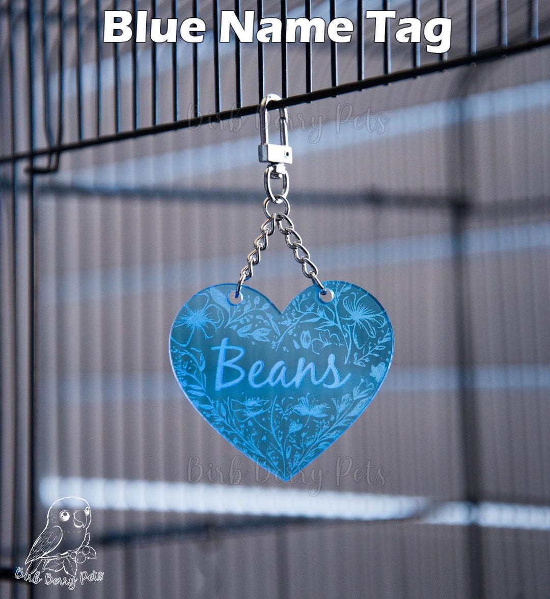 Custom Acrylic Name Tag for Bird Cage – Personalized Engraving - Etsy