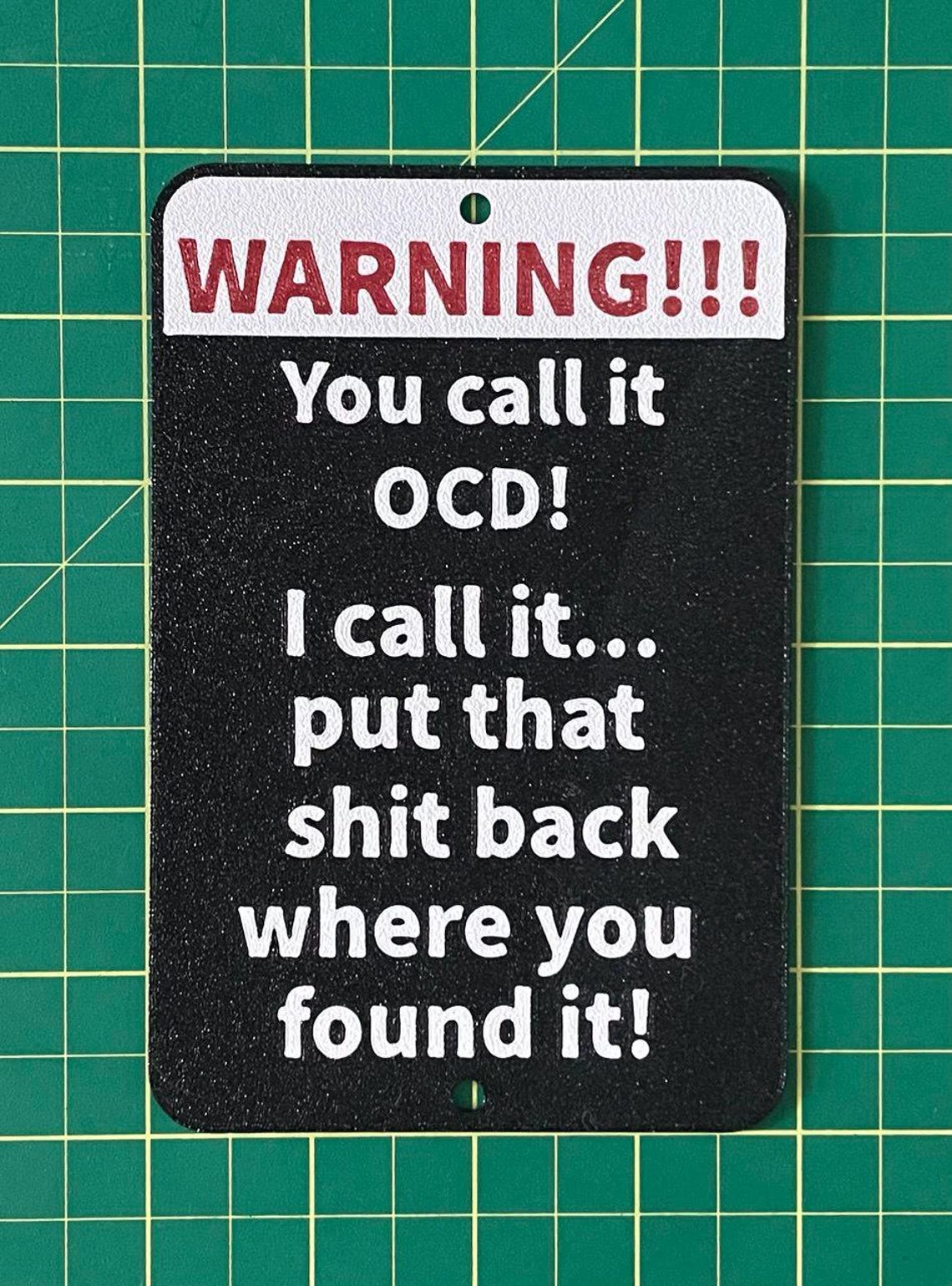 Warning Put That %hit Back Where You Found It Sign Funny Safety Warning ...