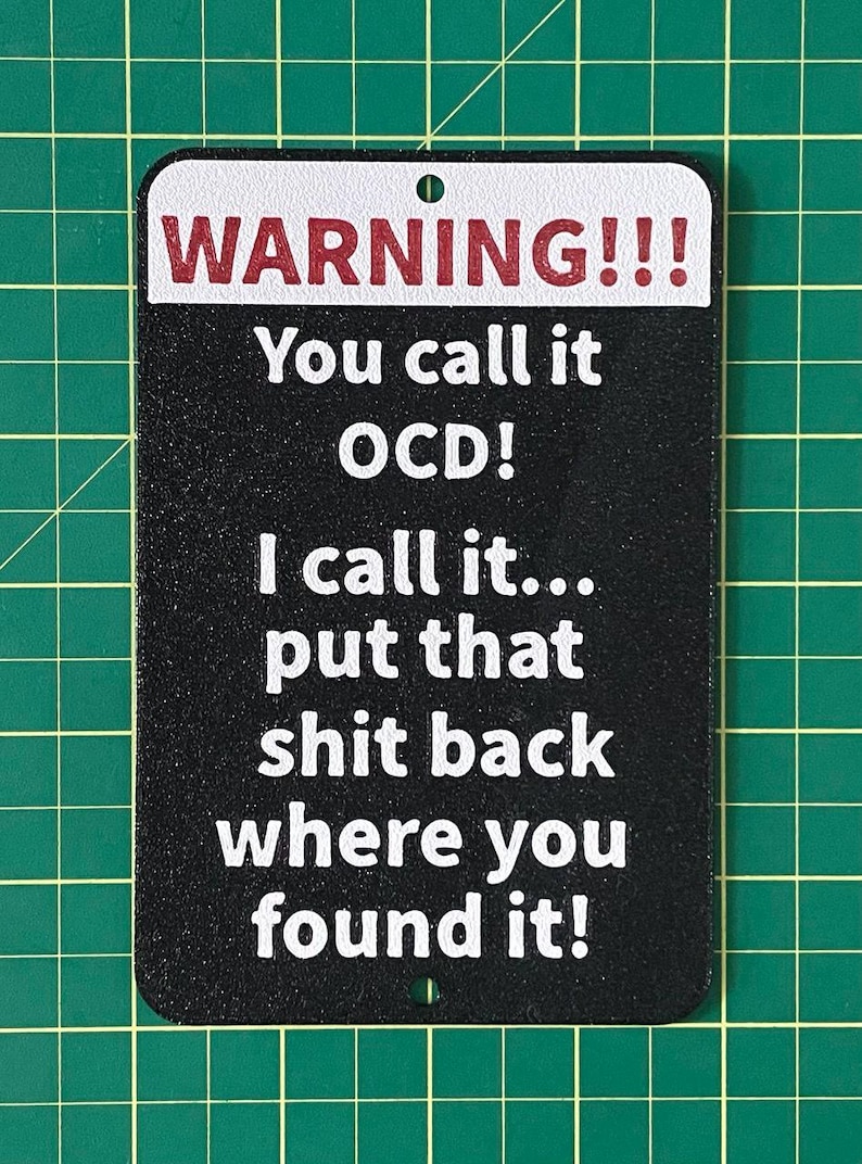 Warning Put That %hit Back Where You Found It Sign Funny Safety Warning ...