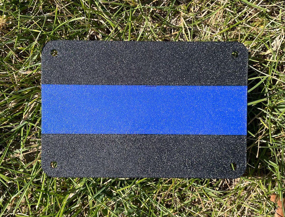 Thin Blue Line Sign Police Law Enforcement Car Truck Sign in Vibrant ...