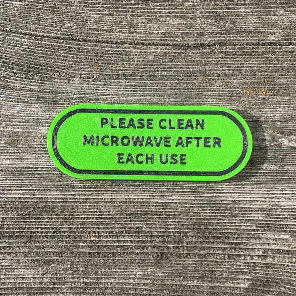 Clean the Microwave Sign - Etsy