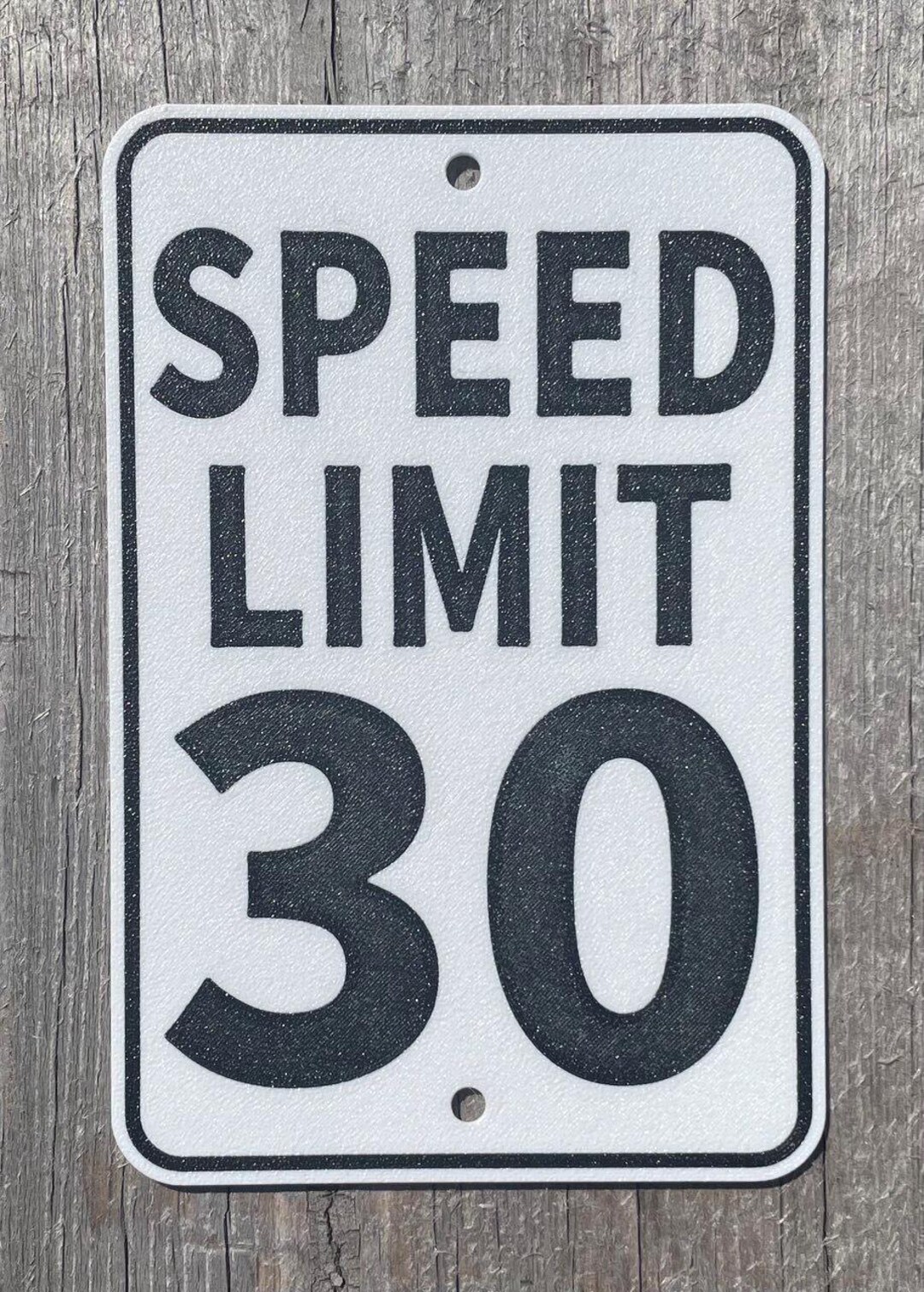 Speed Limit 30 Sign Racing Racer Track Vibrant White/black Lettering ...