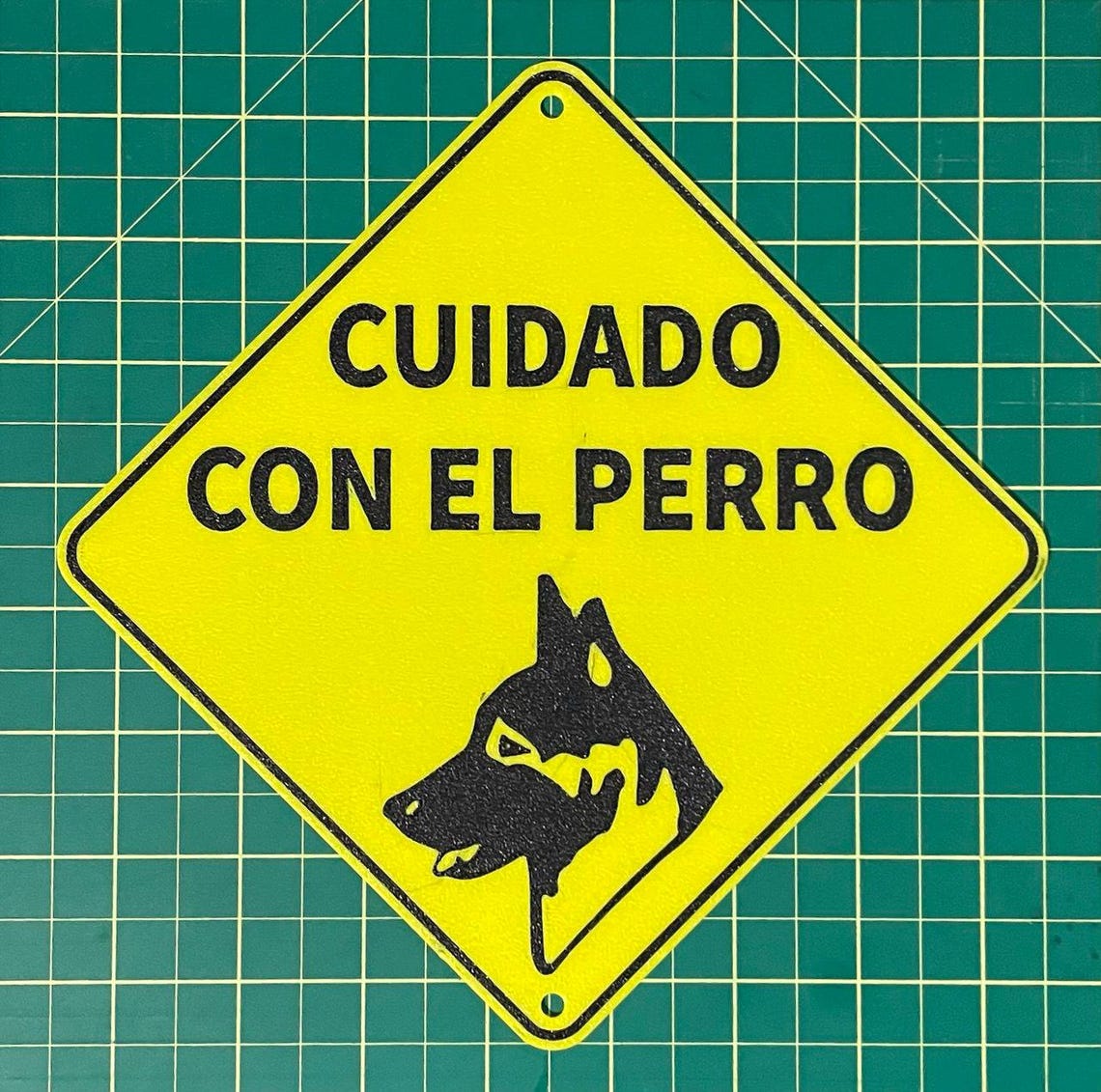 Cuidado Con El Perro (spanish Beware of Dog) Exterior Sign in Vibrant ...