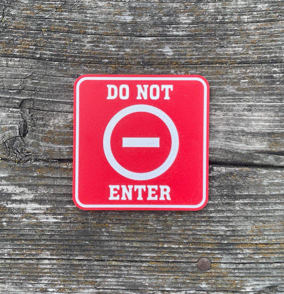 Do Not Enter Sign in Vibrant Red With White Lettering Highly Visible ...
