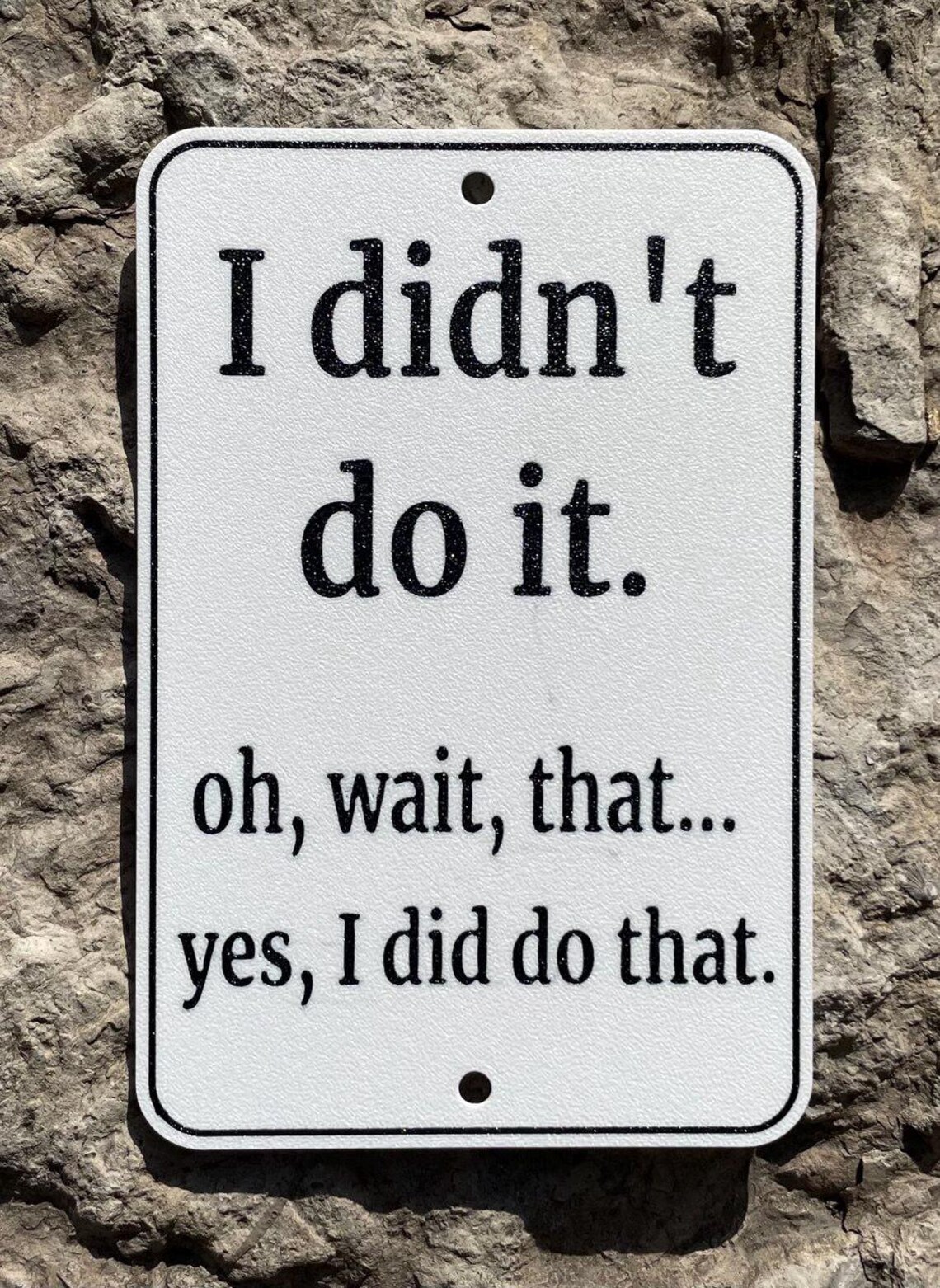 I Didn't Do It Oh Wait That Yes I Did Do That Sign Funny Joke Meme ...