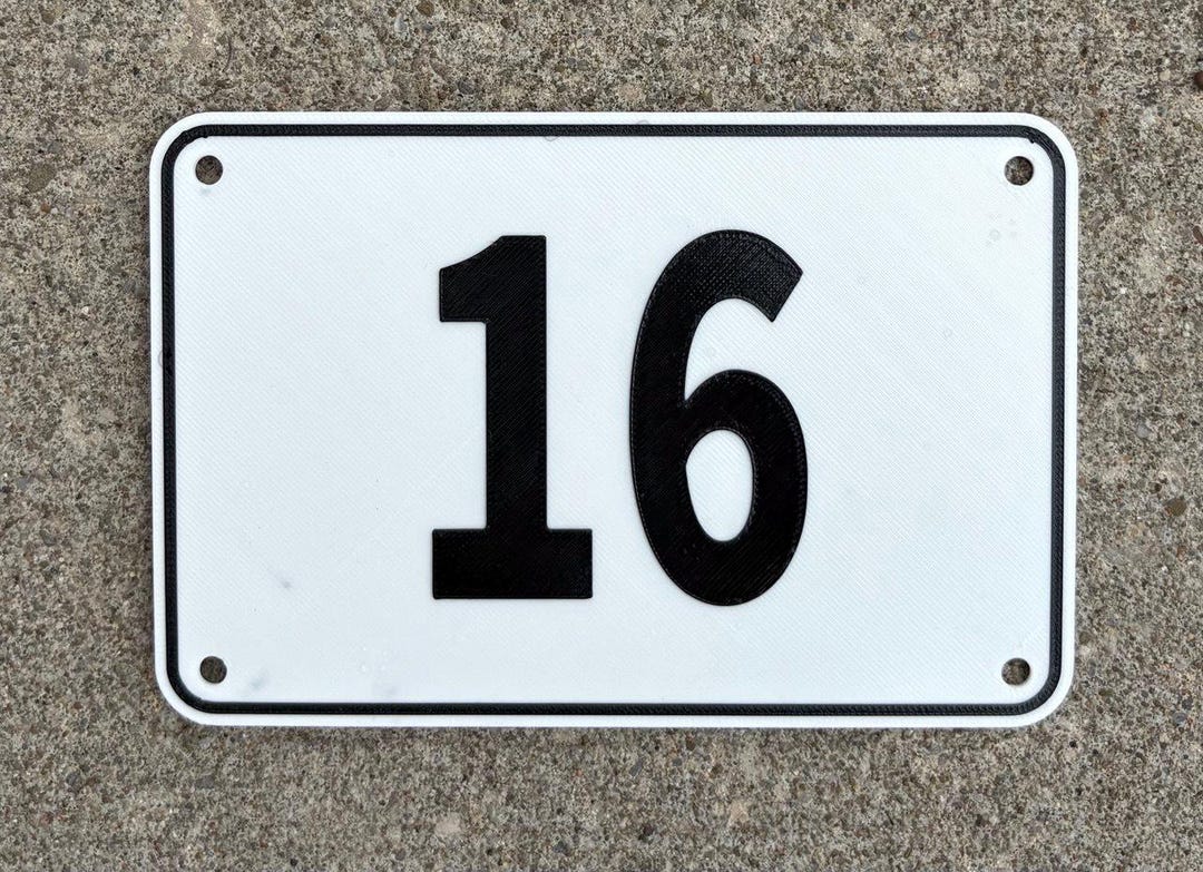 Numbered Sign Sixteen (16) Docks Ladders Organization Sign Customer ...