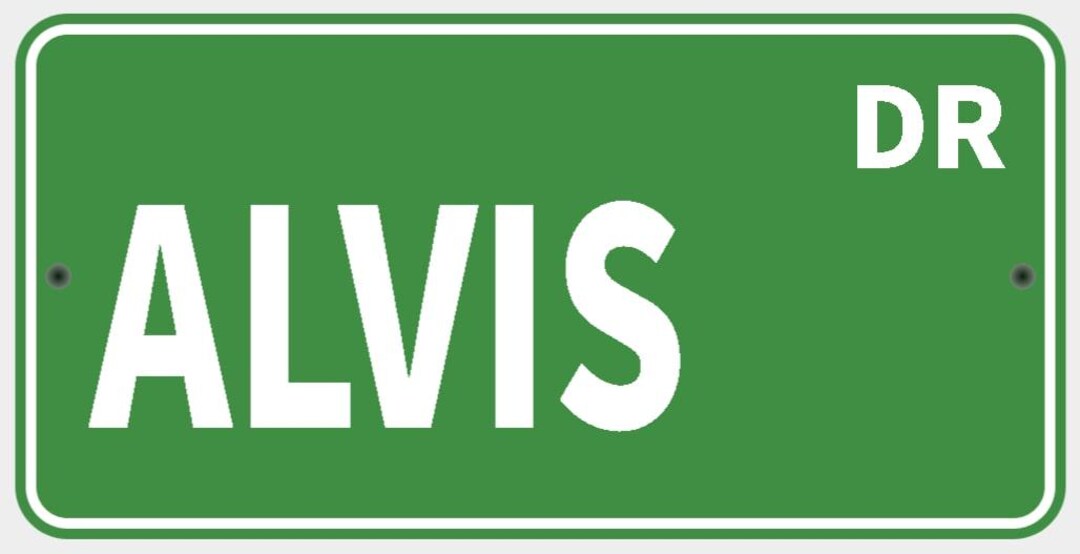 Alvis Drive Wall Decor City Limit Sign Decor Vibrant Green With White ...