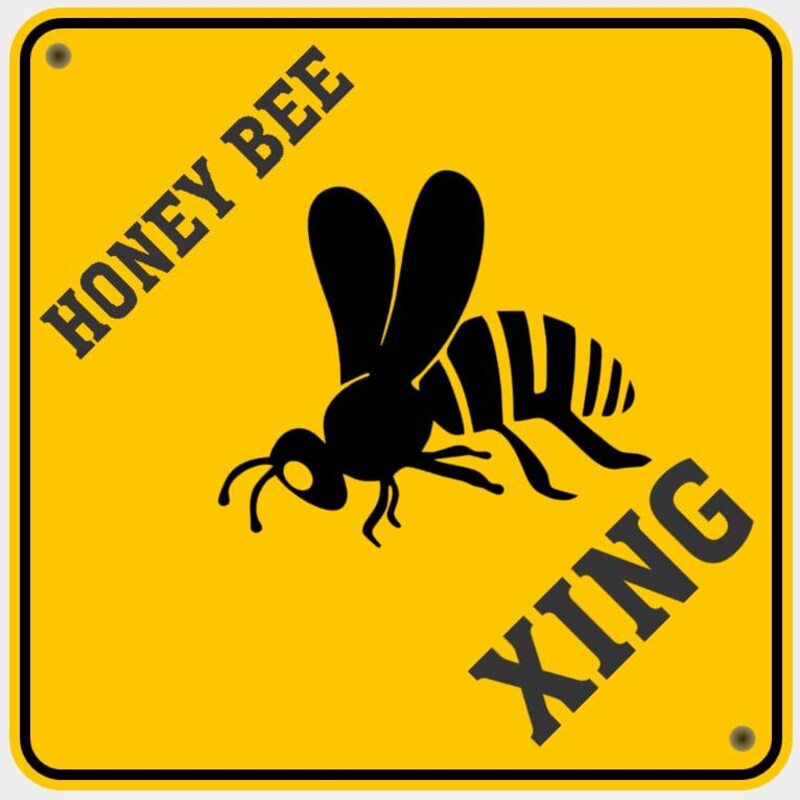 Bee Warning Sign - Etsy
