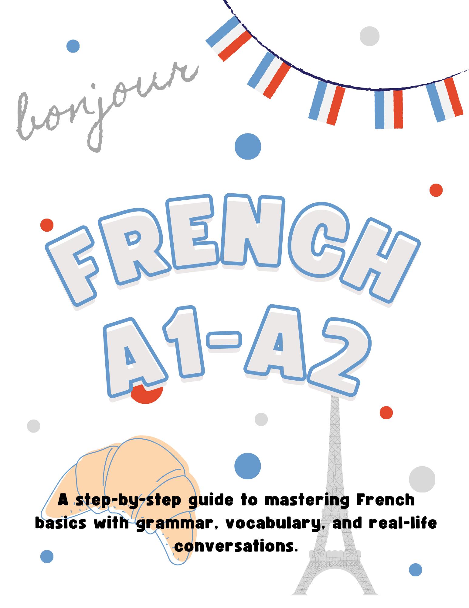 French Class A1-A2 Beginner Workbook | 245 Page Printable PDF | Learn ...