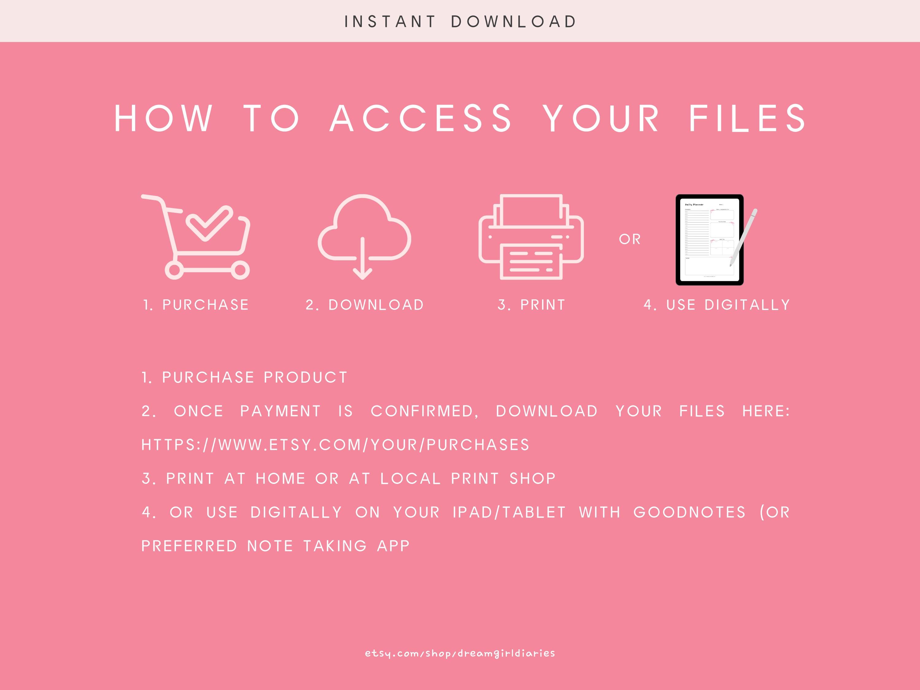 12 Month Goal Planner Printable | Monthly Goals, Productivity Planner ...