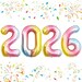 Rainbow Numbers "2026" 38-40 Inch - Etsy